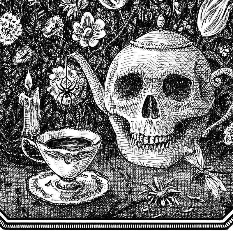 Skull Tea Cup - Etsy