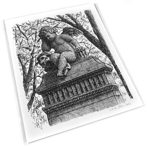 Cherub and Death Art Print - Etsy