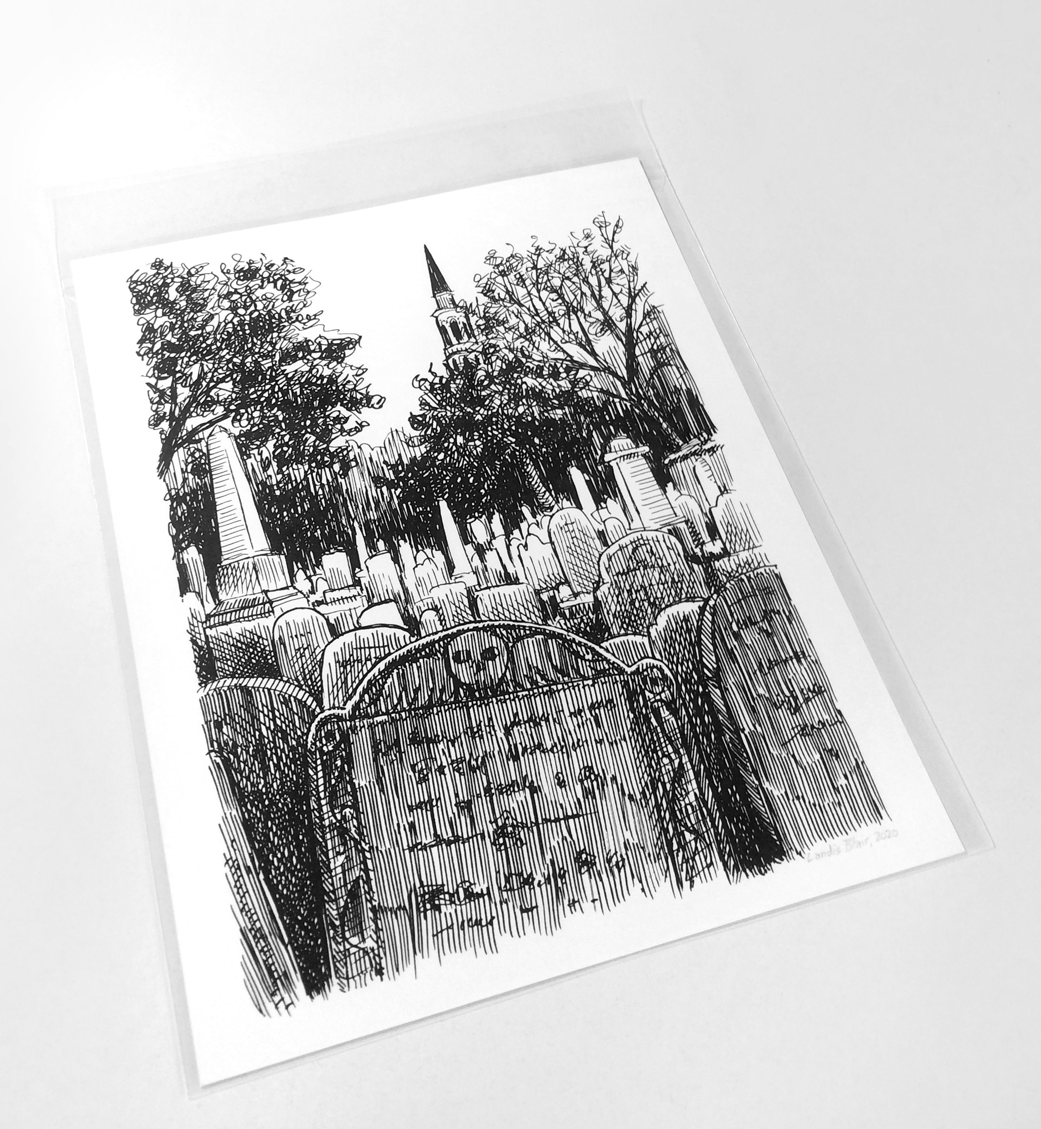 Death's Head Cemetery, Art Print - Etsy