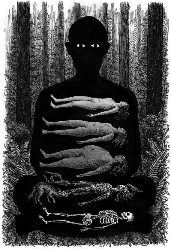 Corpse Decomposition Meditation Art Print - Etsy UK