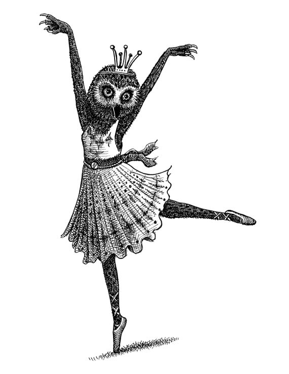 Owl Dancer Art Print | Etsy