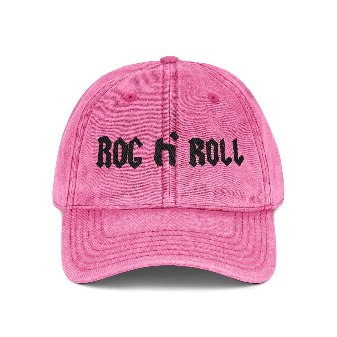 Rog N' Roll Black Text (embroidery) - Etsy