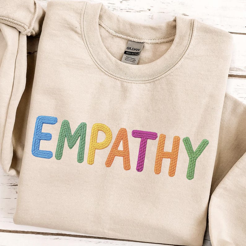 EMPATHY Faux Yarn Crochet Letters PNG, Chunky Yarn Knit Letter ...