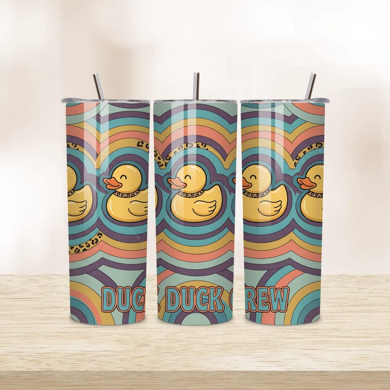Adesivo para Copo Térmico Duck Duck, Divertido e Retrô, para ...