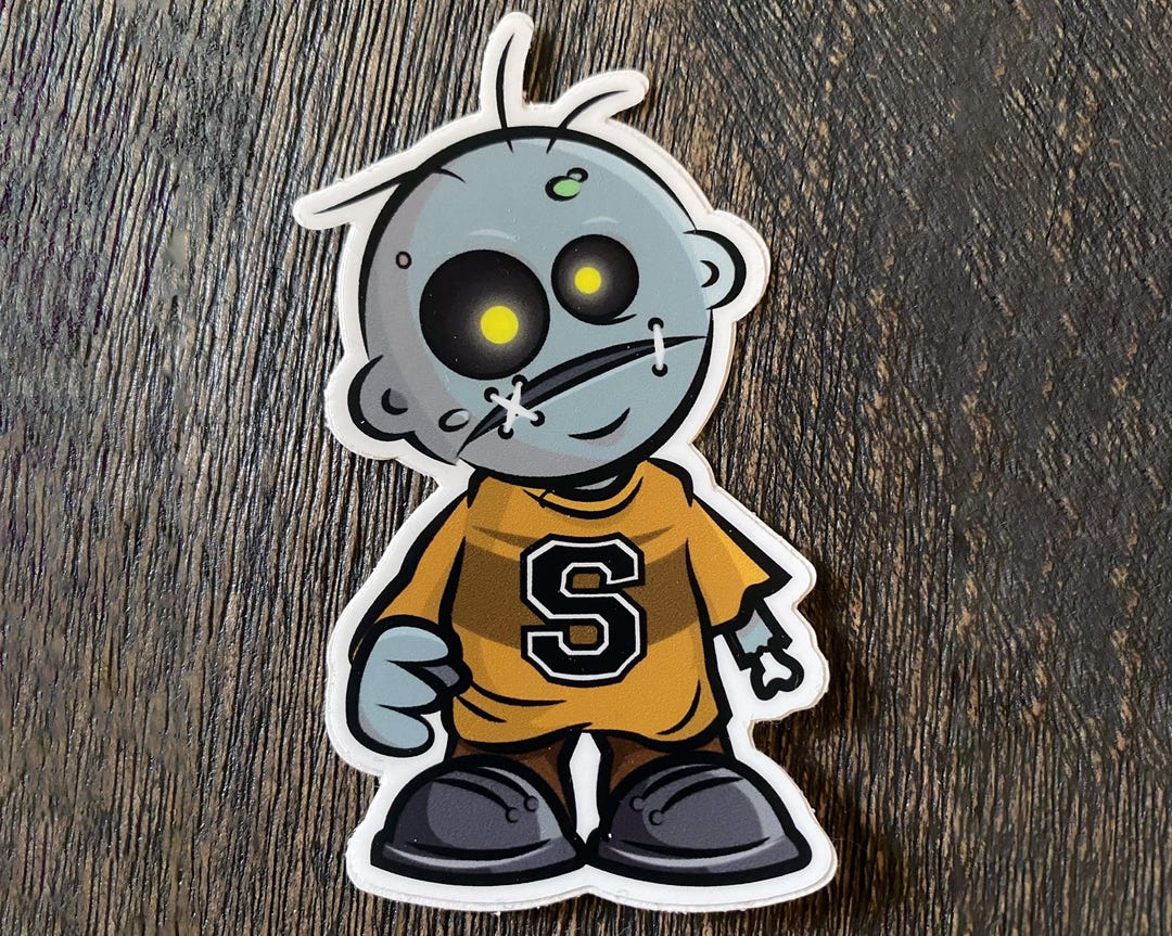 3" Premium Matte Vinyl Die-cut Zombie Boy Sticker - Horror - Halloween ...