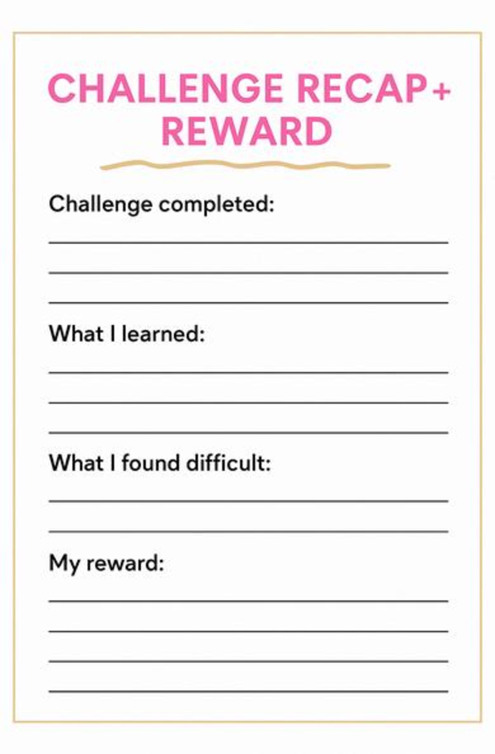 Mini Money Challenge Kit 7 Page Printable Savings Tracker. 100 Dollars ...