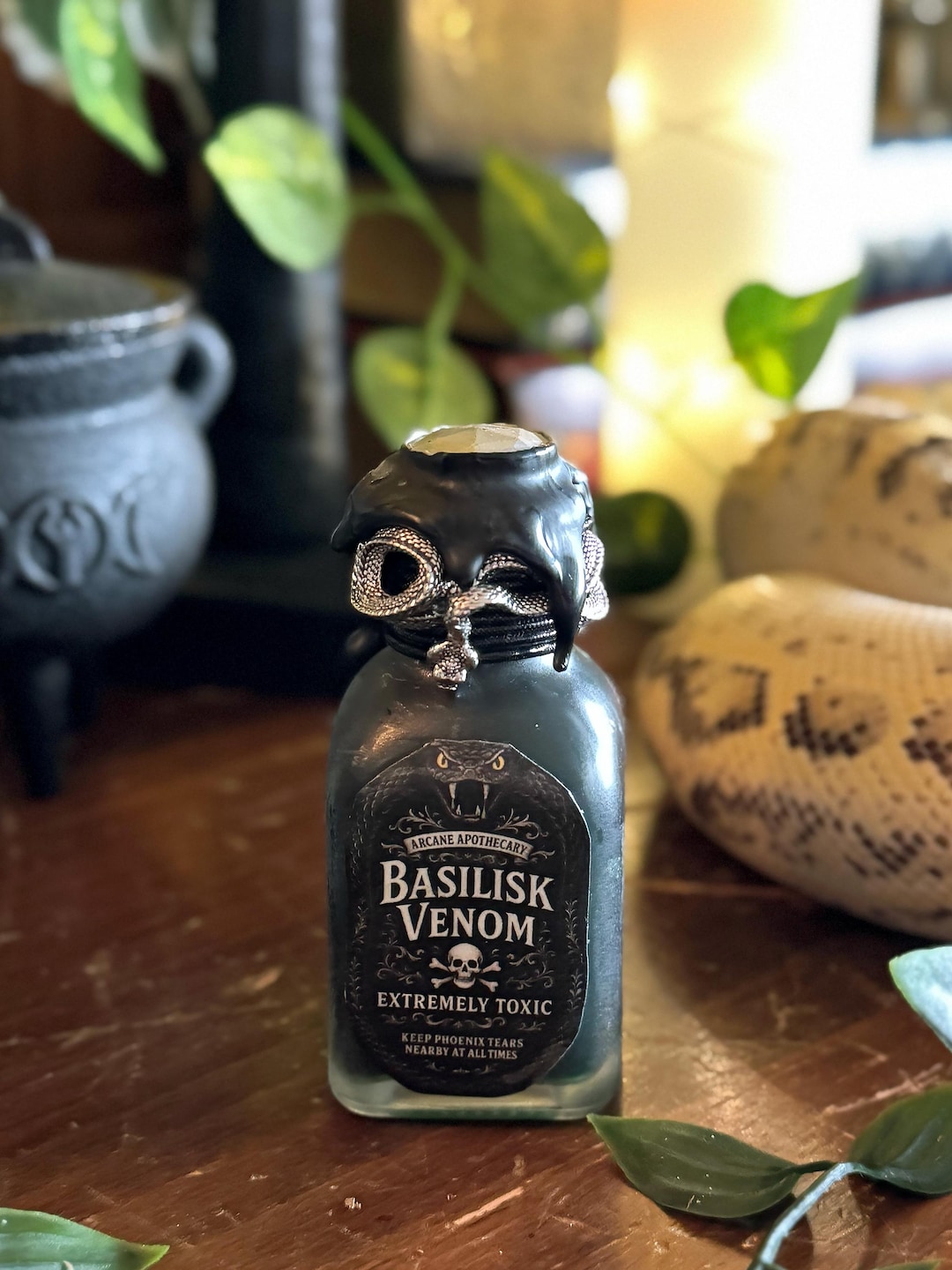 Basilisk Venom Mini Color Shifting Display Potion | Snake Fidget Bottle ...
