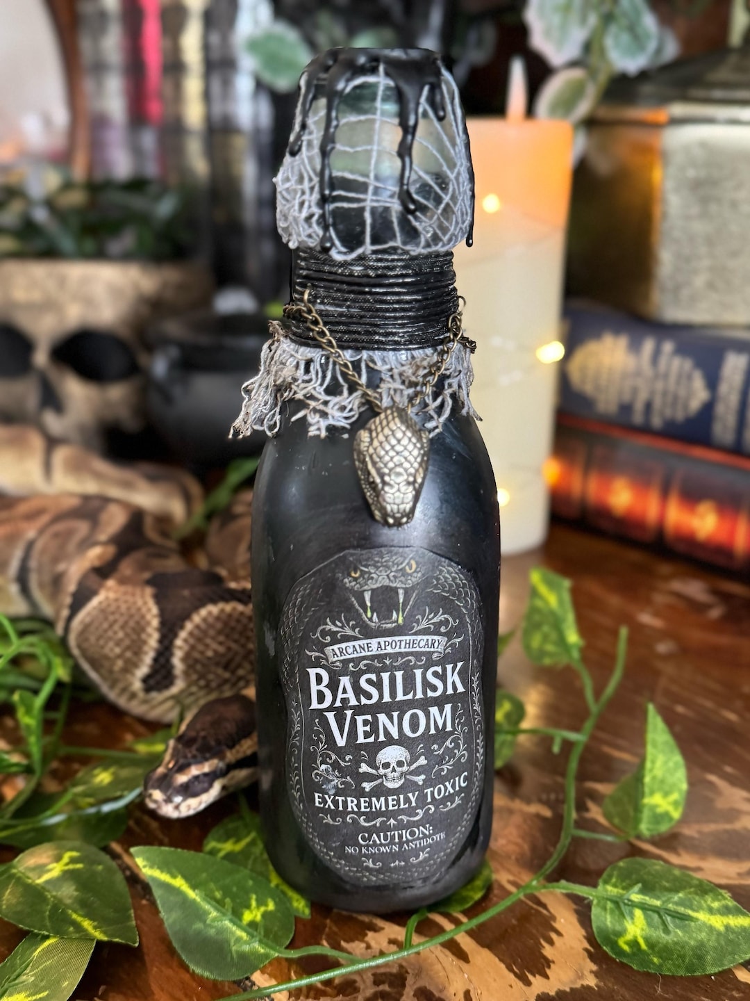 Basilisk Venom Color Change Potion Bottle Decor | Phoenix Tear Antidote ...
