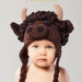 Buffalo Hat Pdf PATTERN, 1 Year to Adult, Bison Hat With Horns to ...