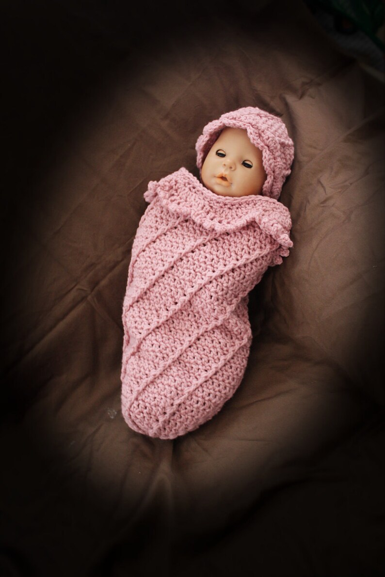 Swirl Cuddle Cocoon and Hat Pdf PATTERN, Bunting, Cuddle Sac, Photo ...