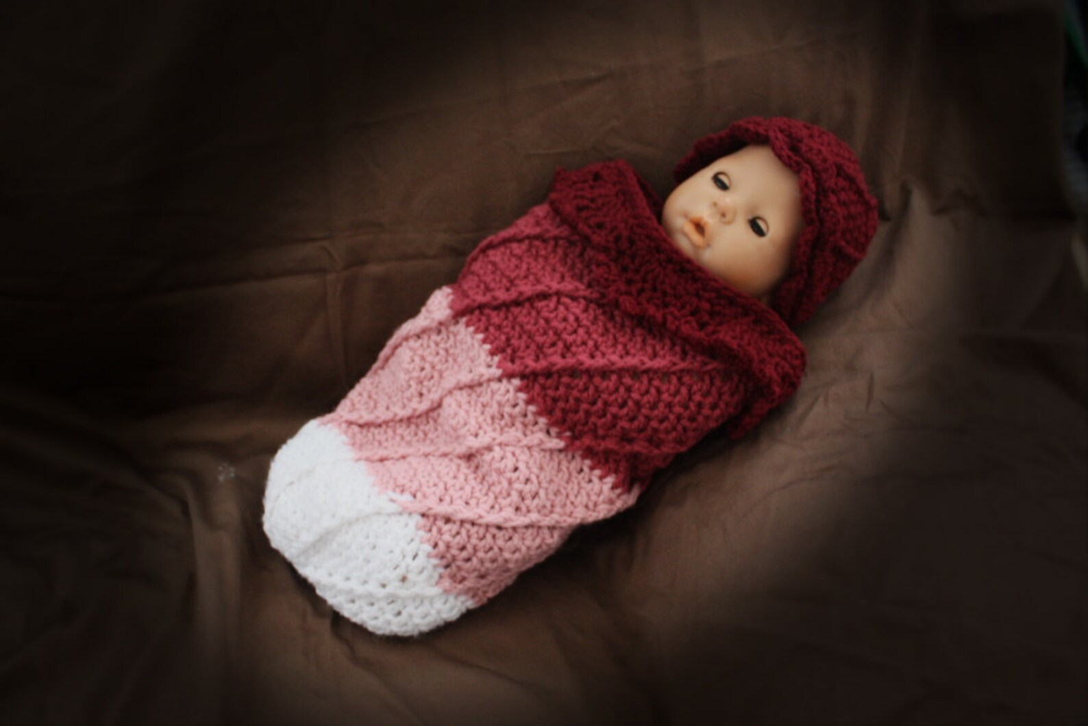 Swirl Cuddle Cocoon and Hat Pdf PATTERN, Bunting, Cuddle Sac, Photo ...