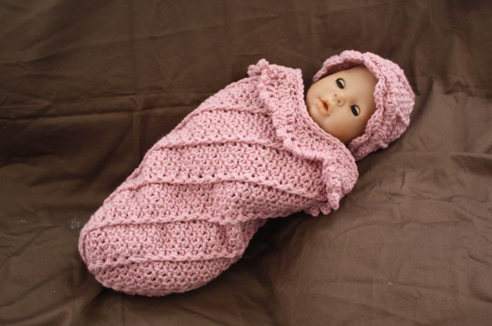 Swirl Cuddle Cocoon and Hat Pdf PATTERN, Bunting, Cuddle Sac, Photo ...