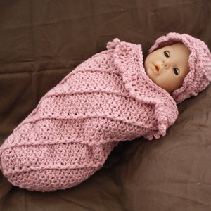 Swirl Cuddle Cocoon and Hat Pdf PATTERN, Bunting, Cuddle Sac, Photo ...