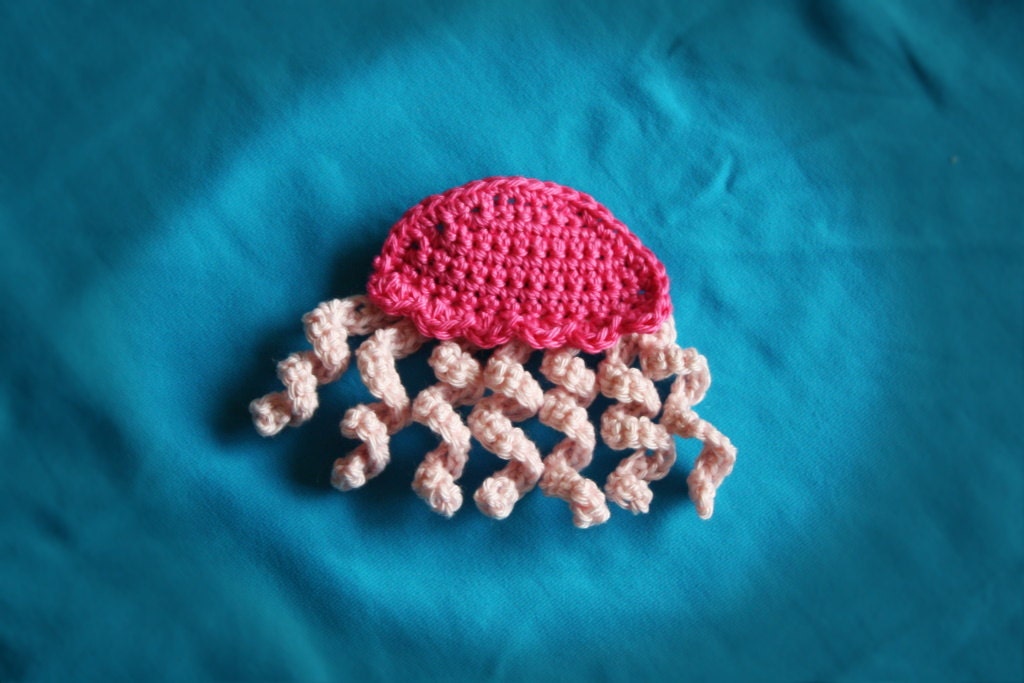 Sea Creatures Applique Pdf PATTERN, Crab, Octopus, Jellyfish, Crochet ...