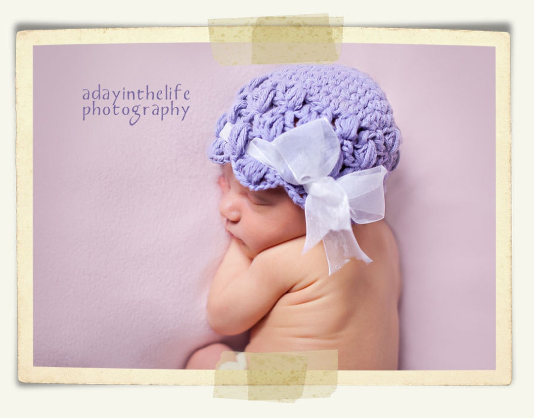 Lacy Hat With Shell Edge Pdf PATTERN Newborn to Adult Sizes, Cloche ...