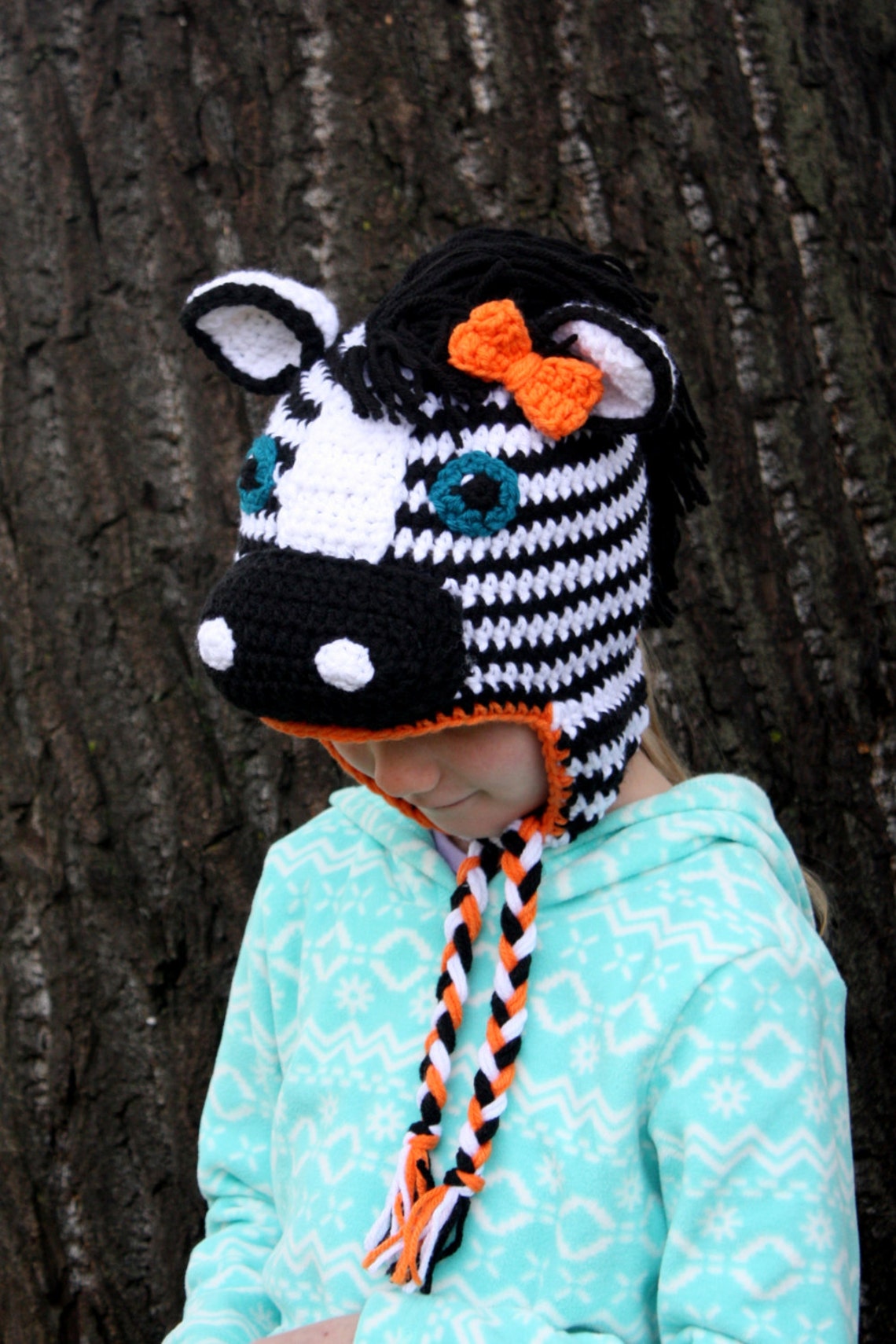Zebra Hat Pdf PATTERN (digital Download), Crochet, Newborn - Adult ...