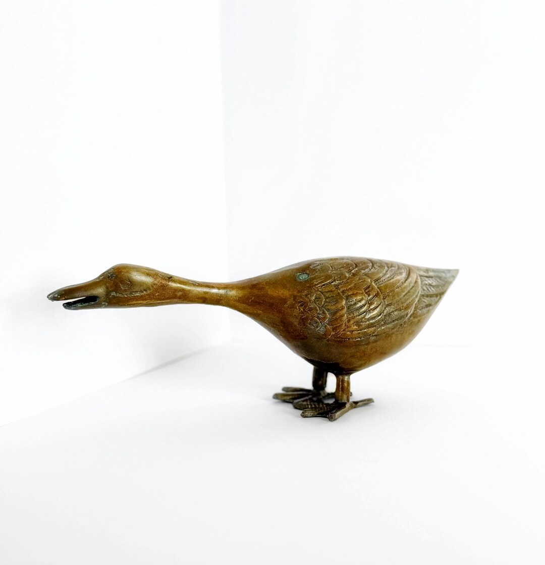 Copper Duck Sculpture - Etsy