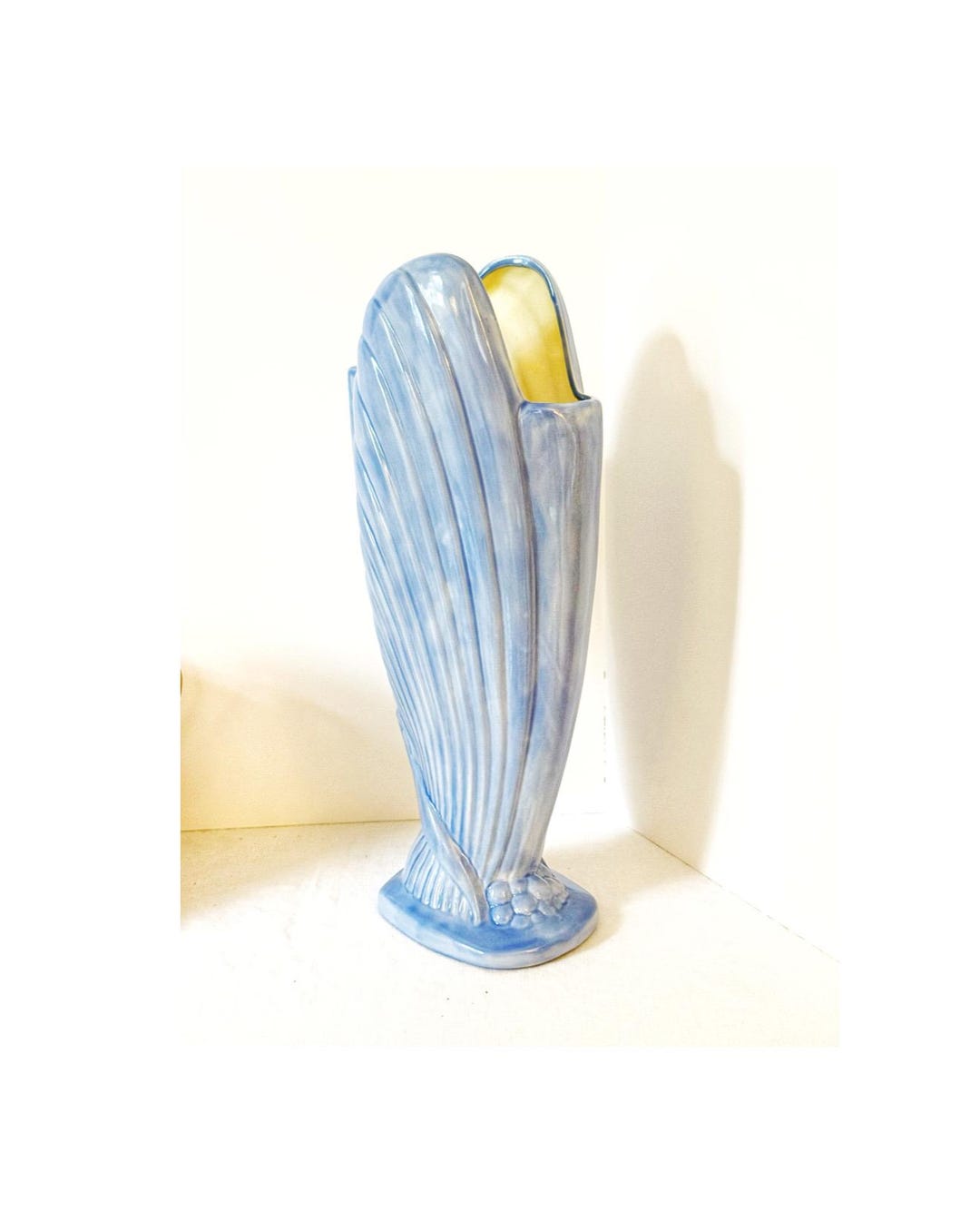Handmade Clay Blue Waterfall Vase - Etsy