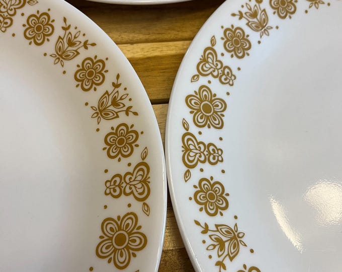 Vintage Corelle Butterfly Gold Dinner Plates – Set of 5 – 10" Plates ...