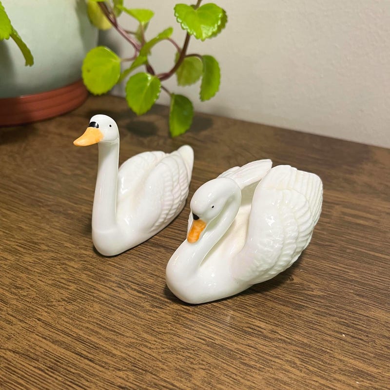 Ceramic Swan - Etsy