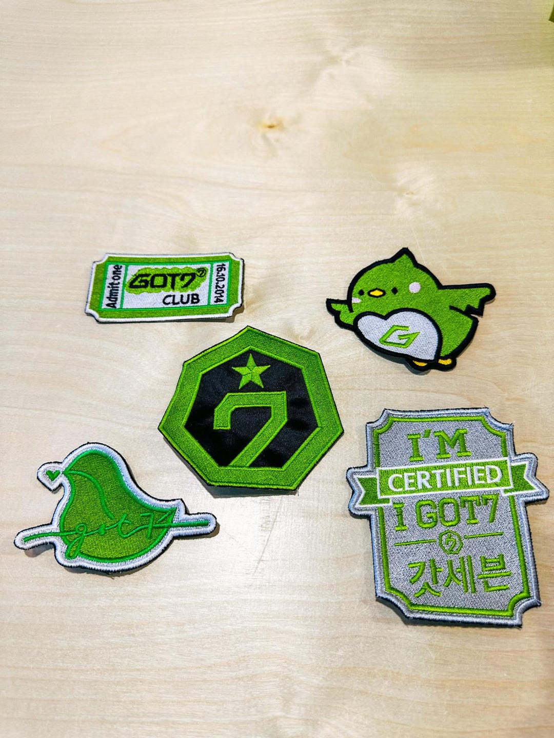 GOT7 Embroidered Patch Collection | Baby Bird, Logo, Certified Badge ...