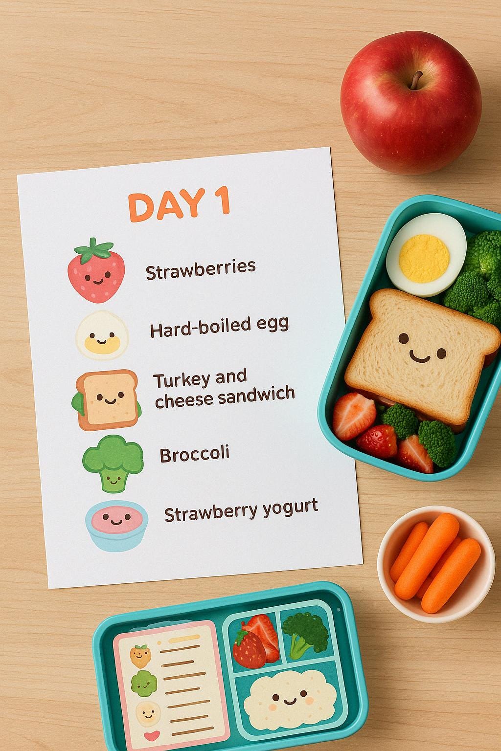 Kids Lunchbox Planner | 5-day Meal Plan for Kids | Bento Lunch Ideas ...