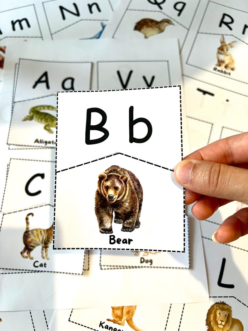 ABC Animal Alphabet Puzzle for Kids | Montessori-inspired Letter ...