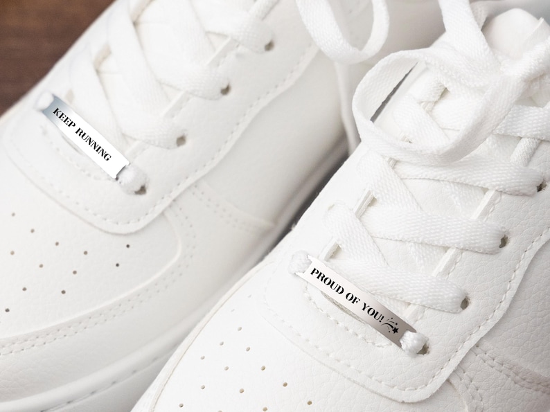 Personalised Running Shoe Tags Custom Laser Engraved ID for Marathon ...