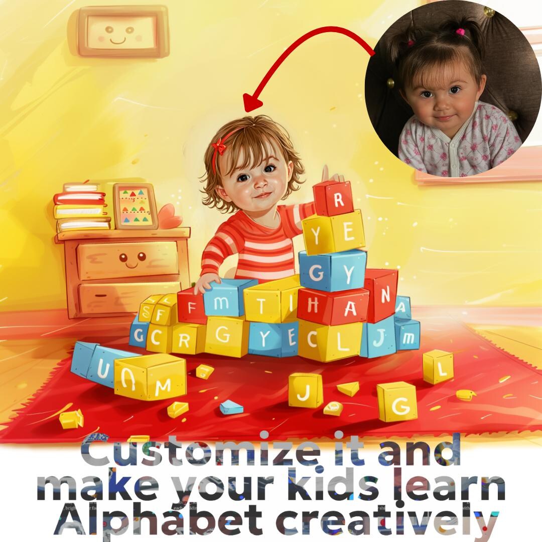 Personalized ABC Book for Toddlers: Custom Name & Character - Etsy