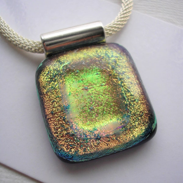 Dichroic Pendant - Etsy