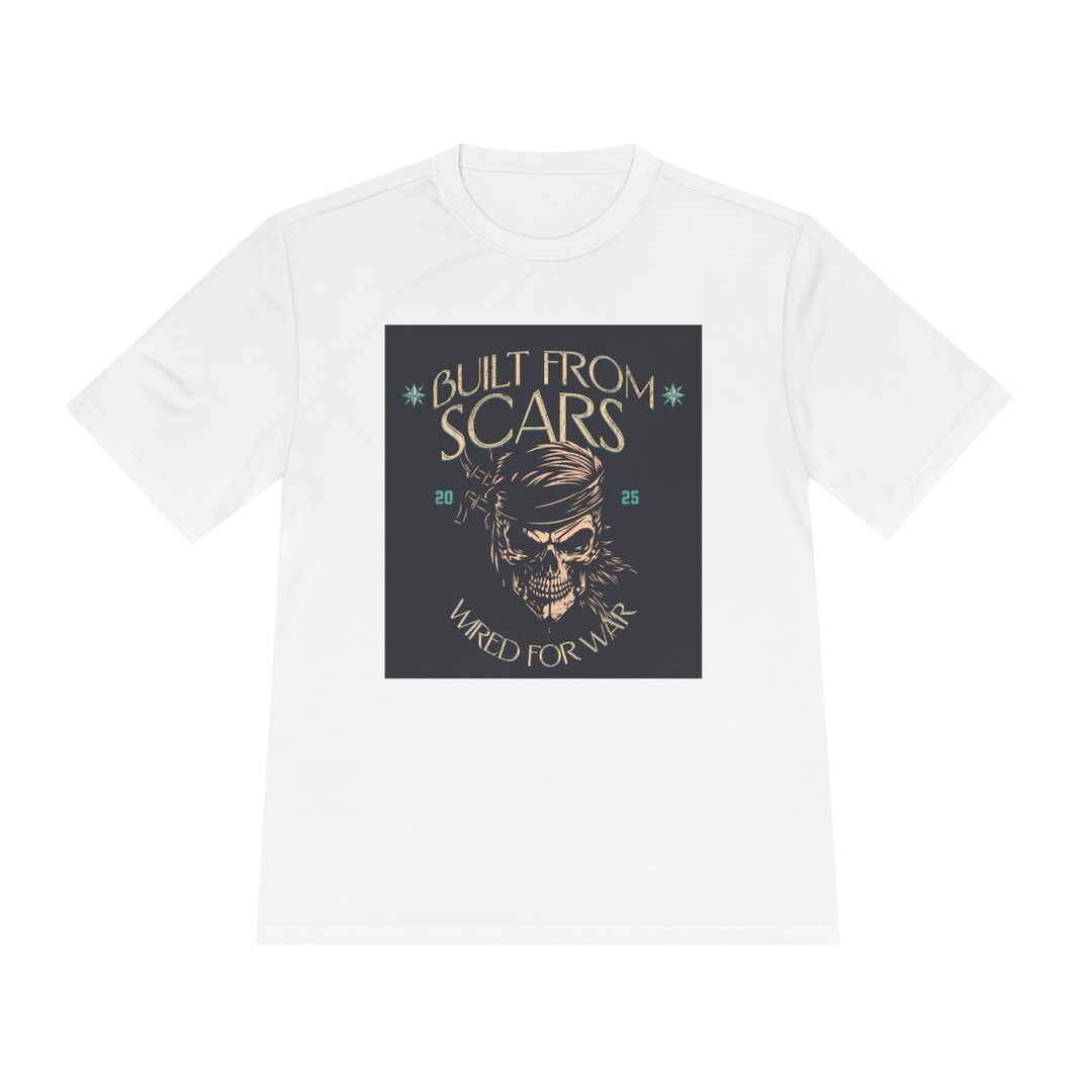Skeleton Head Built From Scars Moisture Wicking Tee, Unisex T-shirt ...