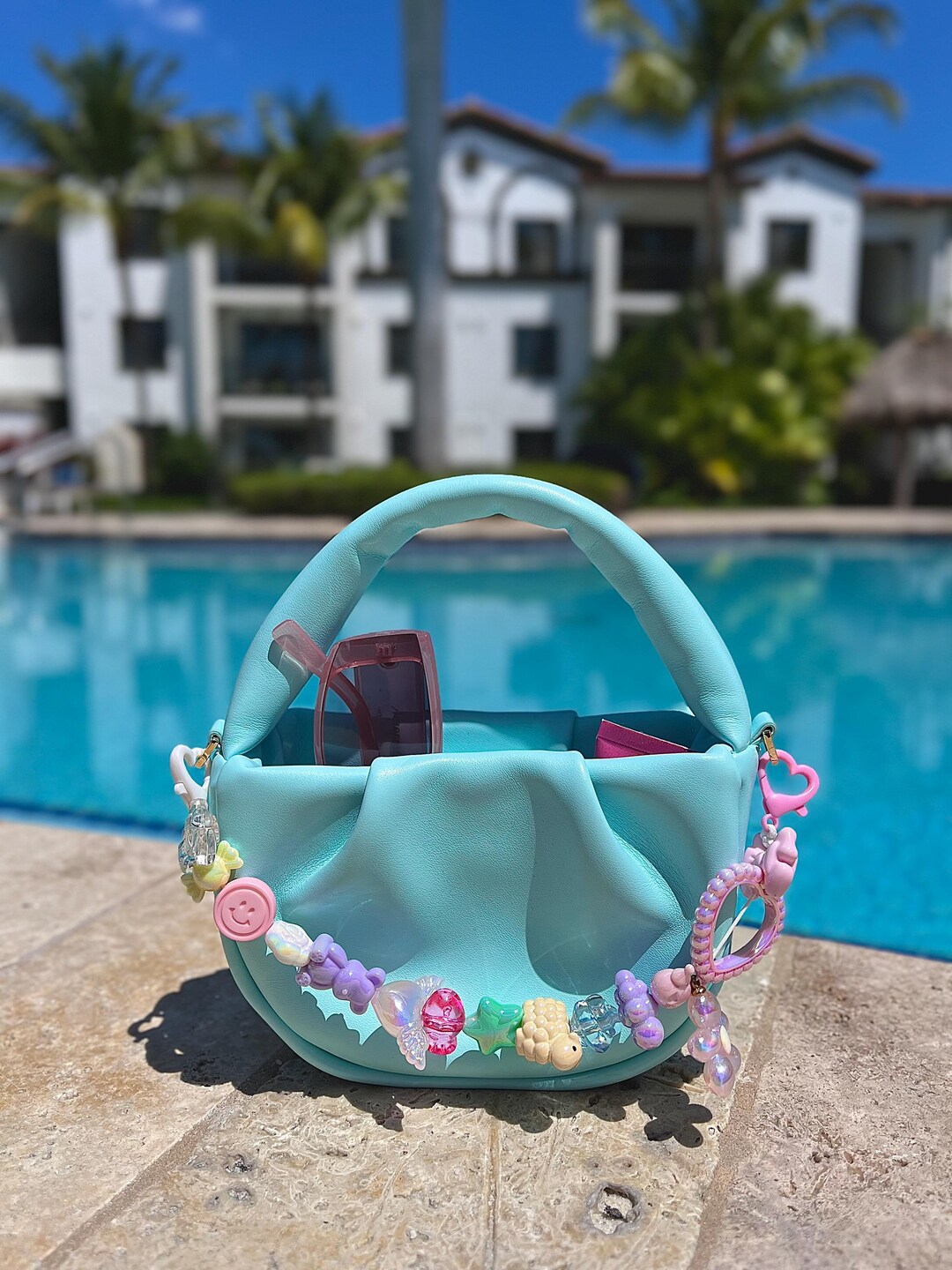 Handmade Bag Charms | Cute Keychains | Colorful Chrome Charms for Bag ...