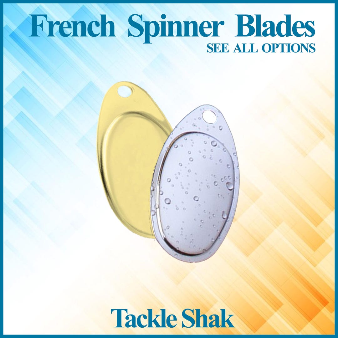 French Spinner Blades, Brass and Nickel Several Sizes, Tackle Shak - Etsy