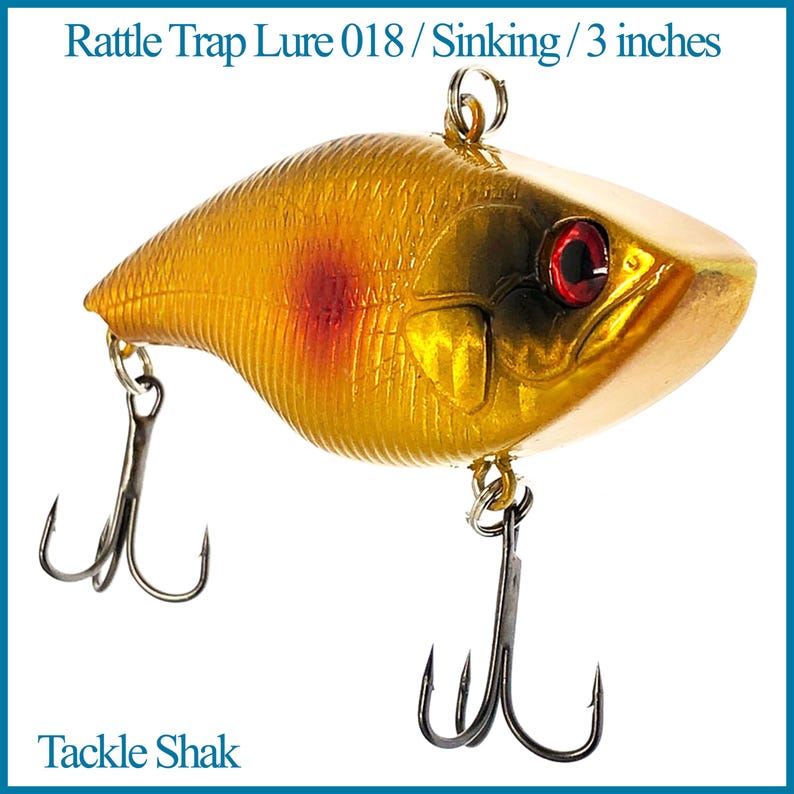 Rattle Trap Lipless Fishing Lure 018, Sinking, 3 Inches, Tackle Shak - Etsy