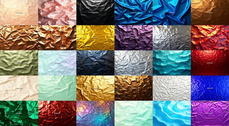 30 Aluminum Foil Digital Backdrops – High Resolution 300 DPI ...