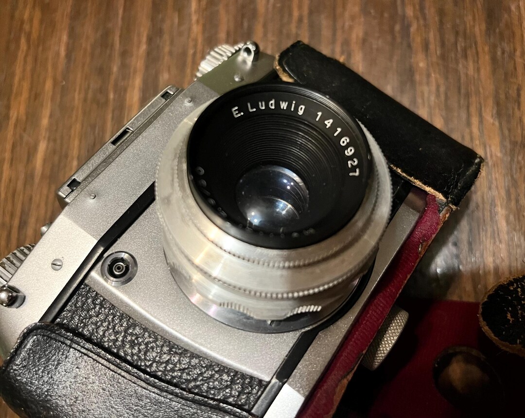 EXA Vintage German Camera Ludwig 50mm Lens With Case RARE Find - Etsy