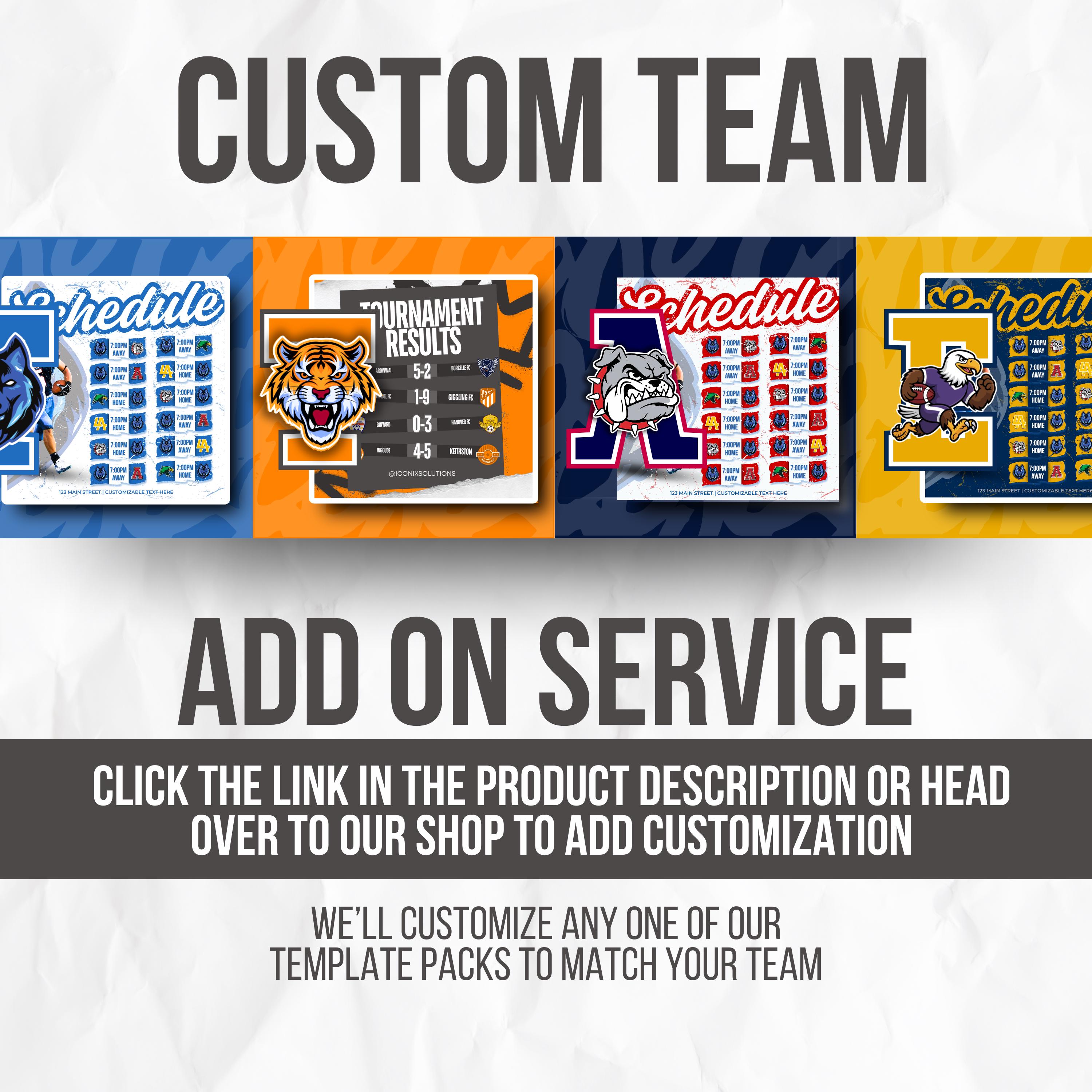 20 Football Templates | Canva Editable Sports Graphics | Instant ...