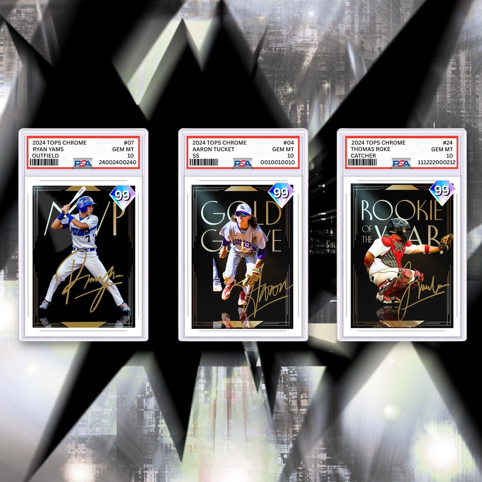 Baseball Card Canva Template Bundle: MVP, Gold Glove, Rookie (digital ...