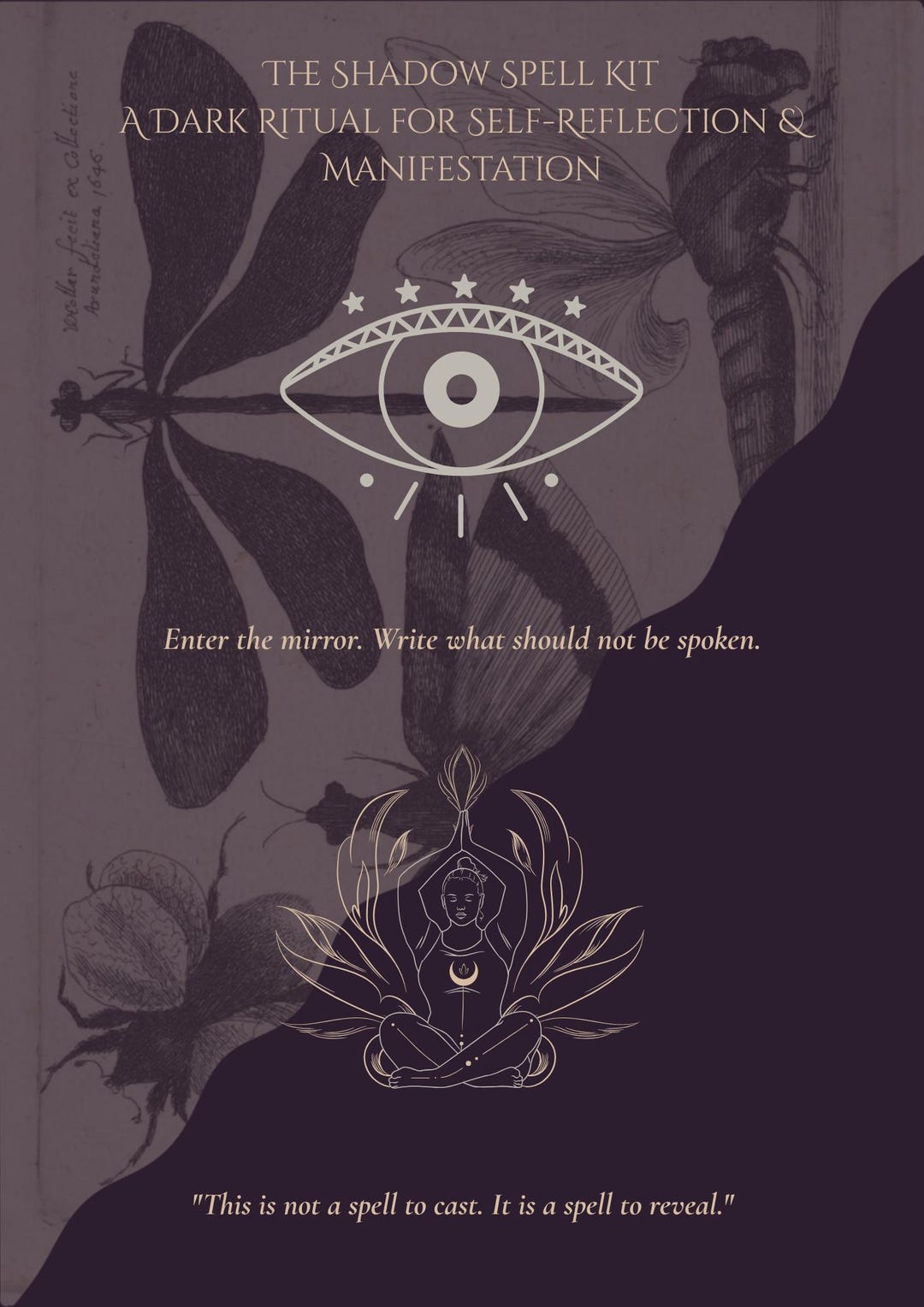 Shadow Spell Ritual Kit – Dark Printable Journal for Self-reflection ...