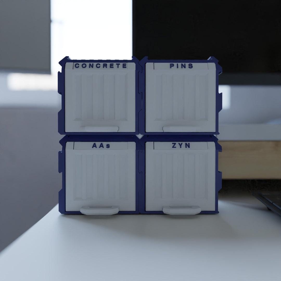 Cargo Containers - 3D Printed Modular Storage - Etsy