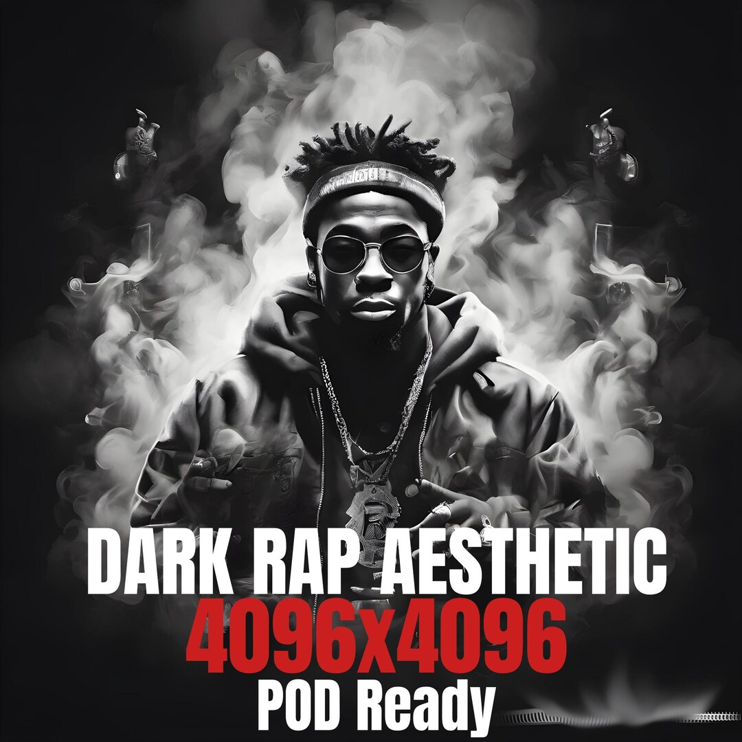 Dark Rap Graphic – Street Collage Poster Design for POD / Print / Merch ...
