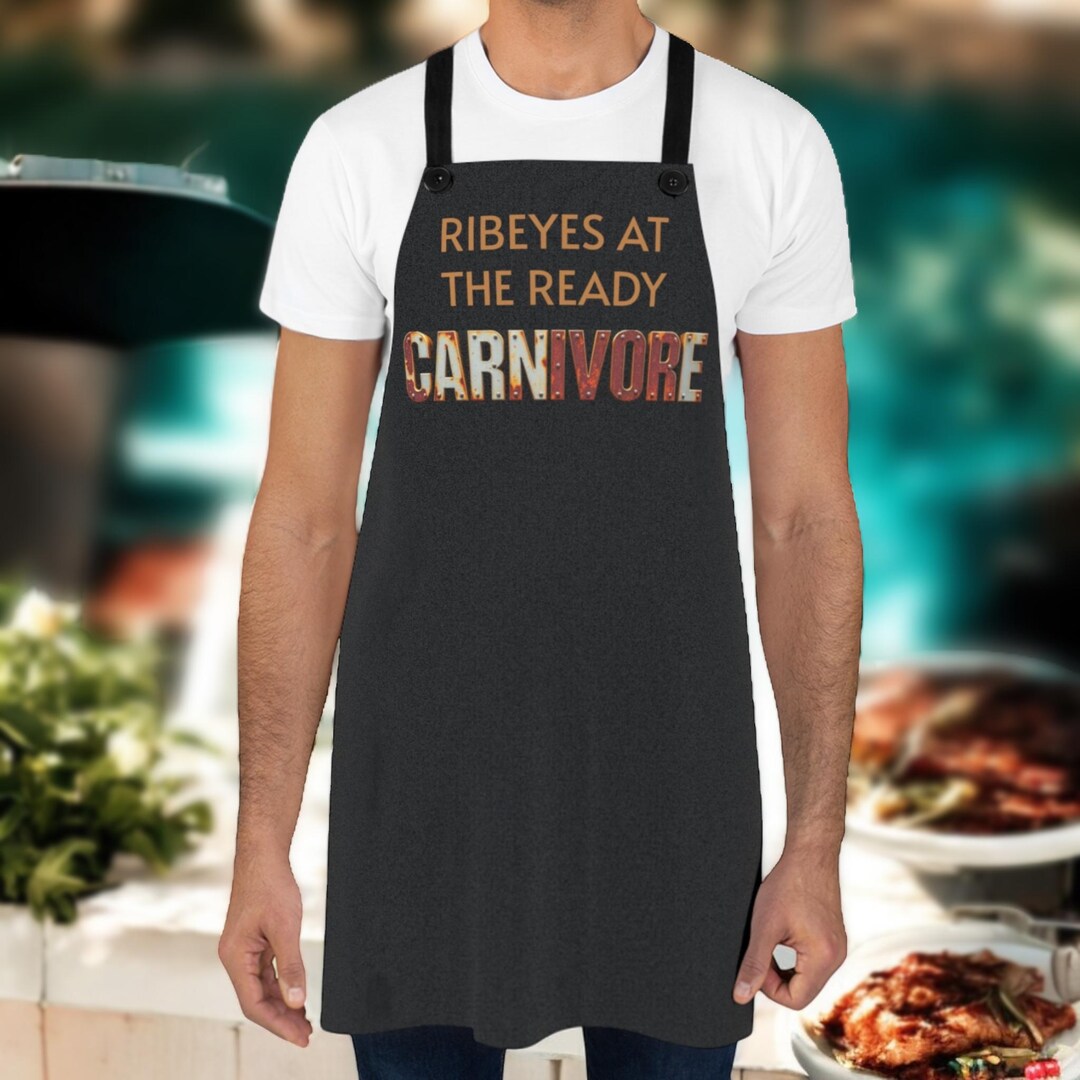 CARNIVORE Personalized Apron | Meat Lovers, BBQ Parties, Cookouts, Cook ...