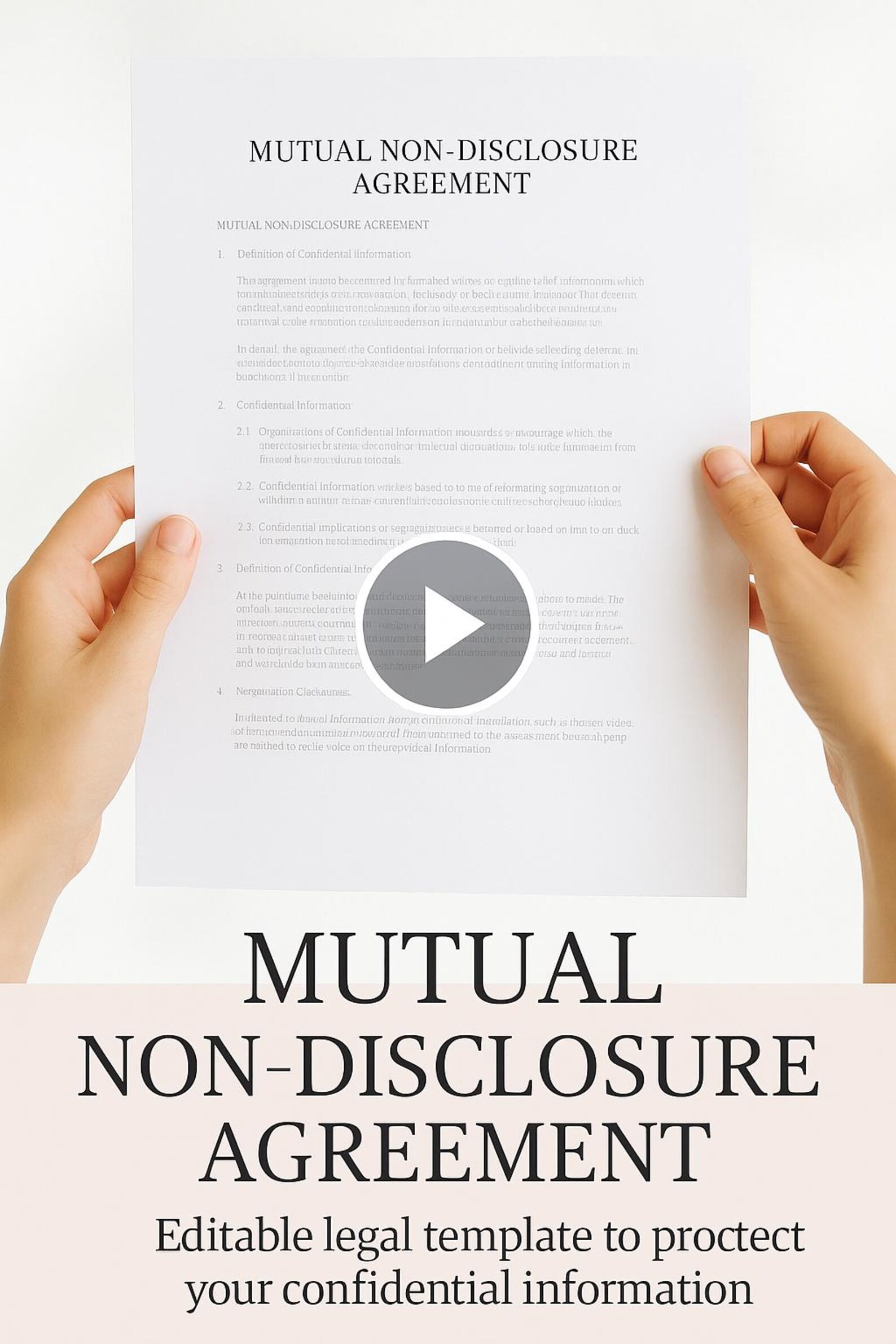 Mutual NDA Template for Small Businesses & Creators: Protect, Plan and ...