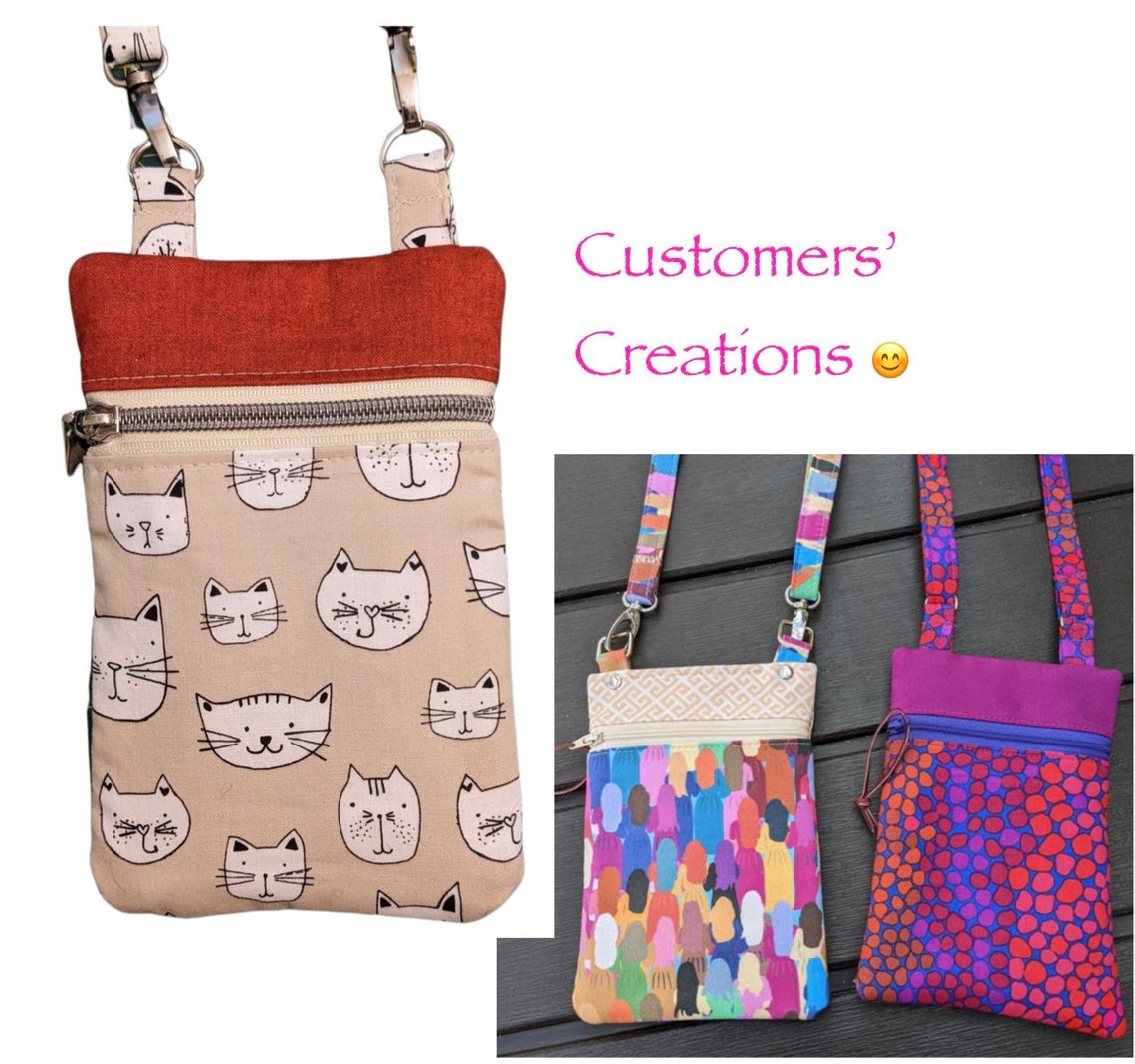 Sew a Crossbody Phone Gogo Bag Sewing Epattern Pdf File for - Etsy