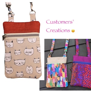 Sew a Crossbody Phone Gogo Bag - Sewing Epattern Pdf File for Download ...