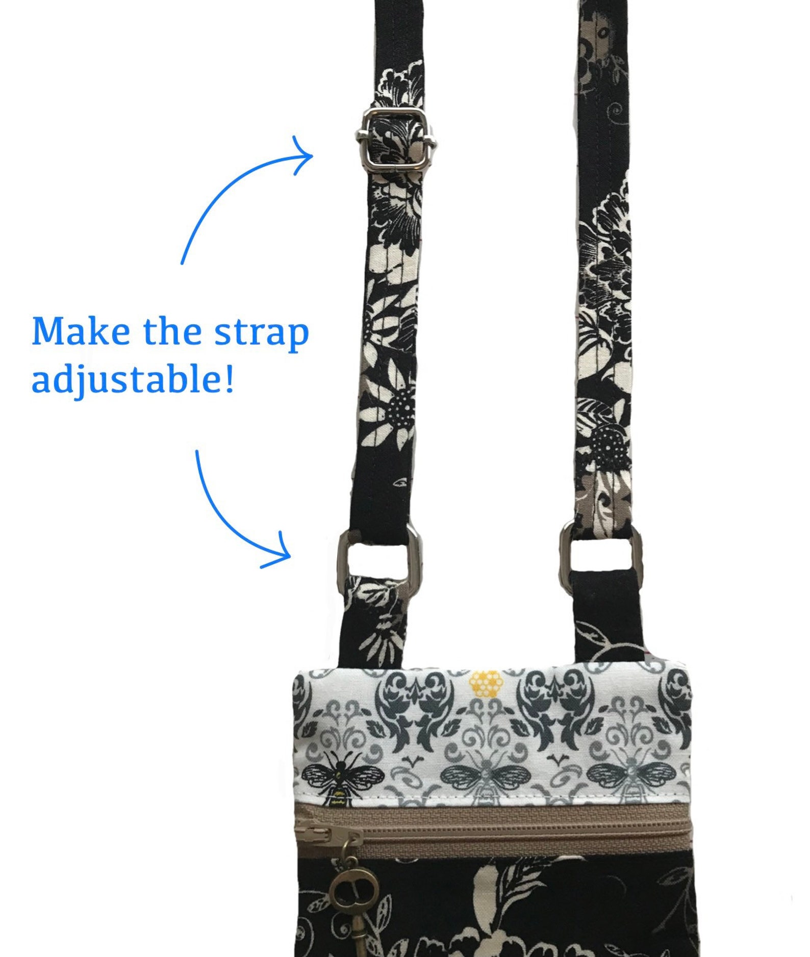 Sew a Crossbody Phone Gogo Bag Sewing Epattern Pdf File for - Etsy