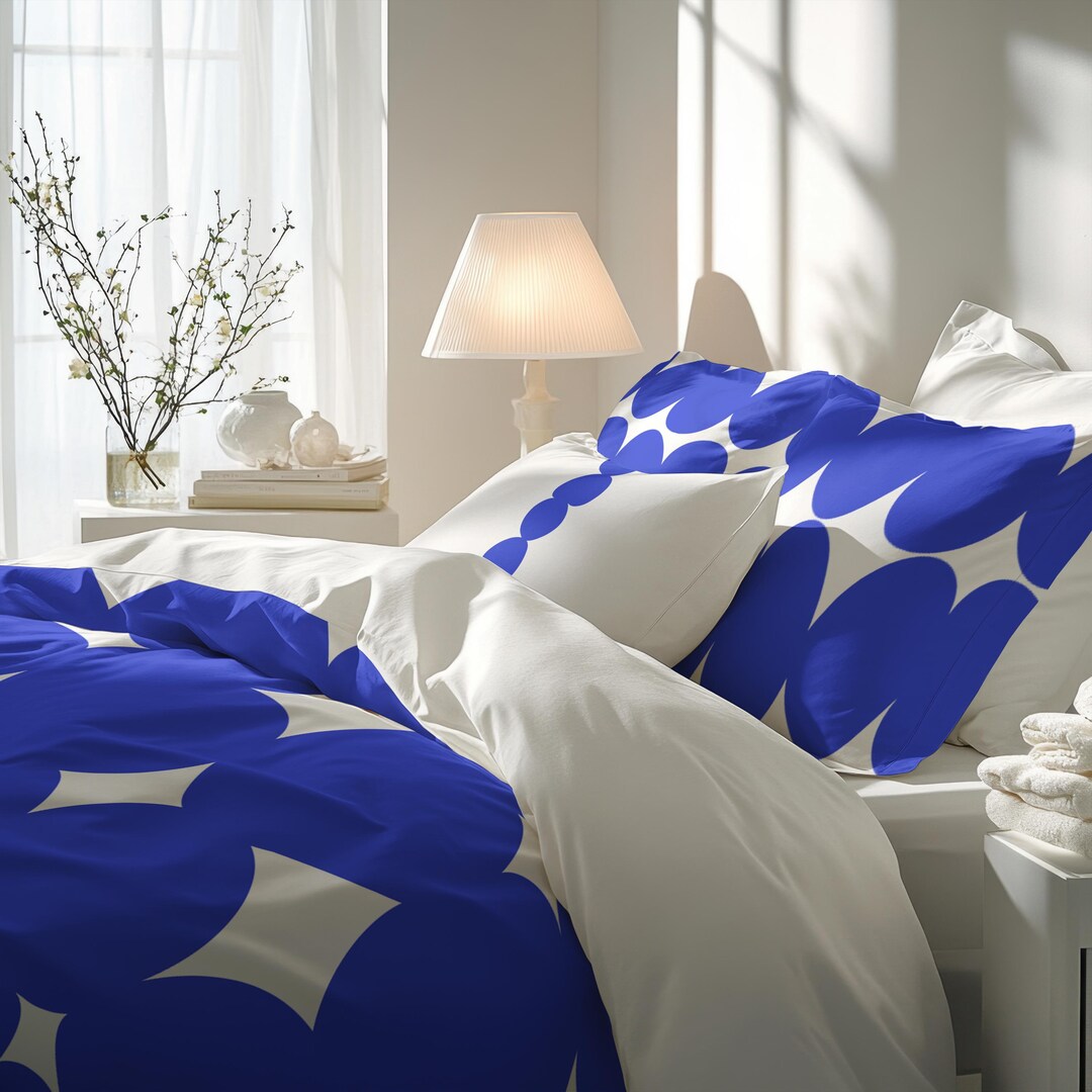 Blue and White Matisse Bedding Matisse Motif Duvet Cover King Queen ...