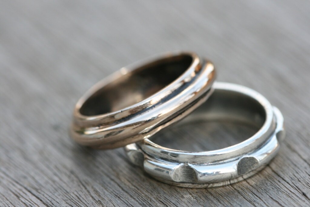 Bague en bronze Bague en bronze massif fait main Bague en | Etsy