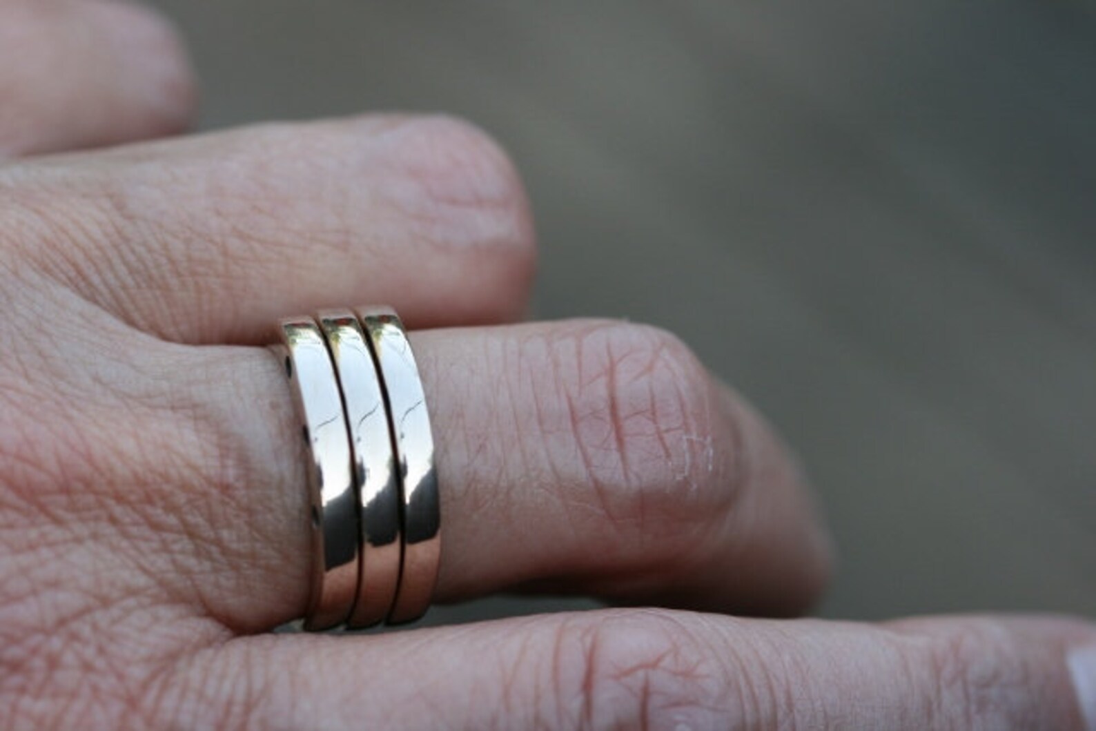 Stacking Bronze Rings Bronze Rings Stackable Ring Bronze | Etsy