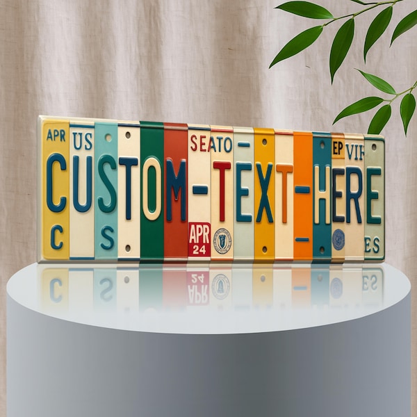 License Plate Decor - Etsy